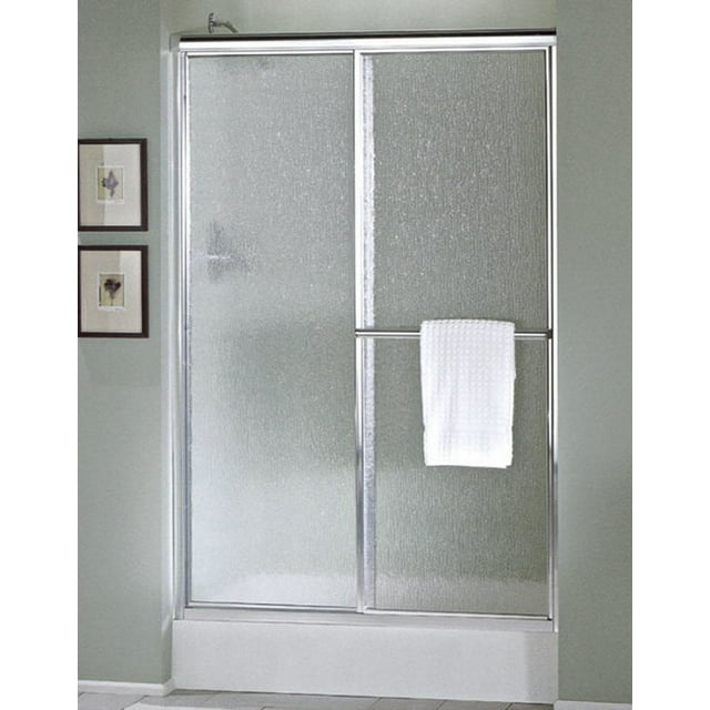 Sterling 5960-57 Deluxe 65-1/2" High X 57-3/8" Wide Sliding Framed Shower Door - Silver ...