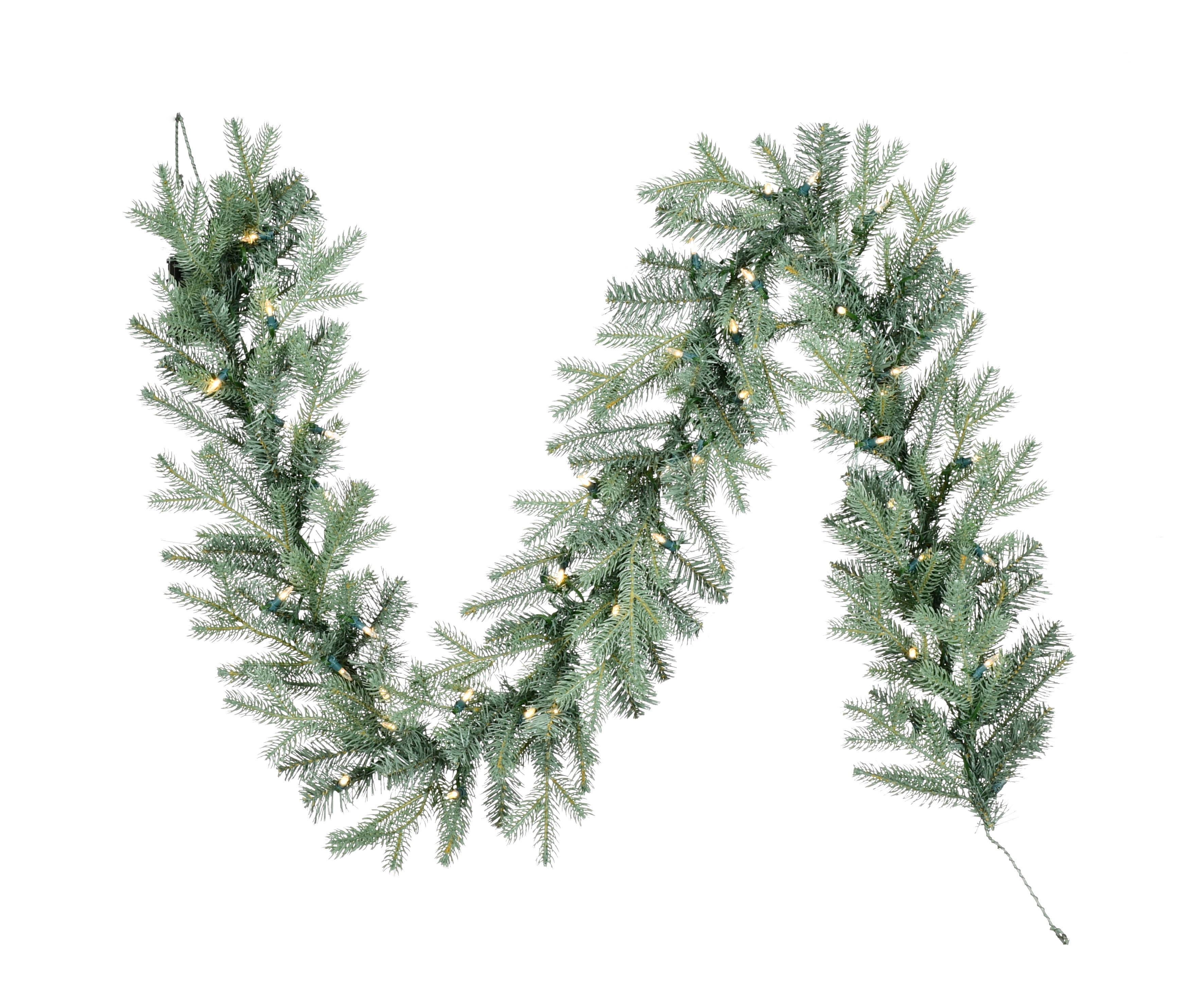 Sterling 6 ft. Pre Lit Warm White LED Blue Spruce Garland - Walmart.com