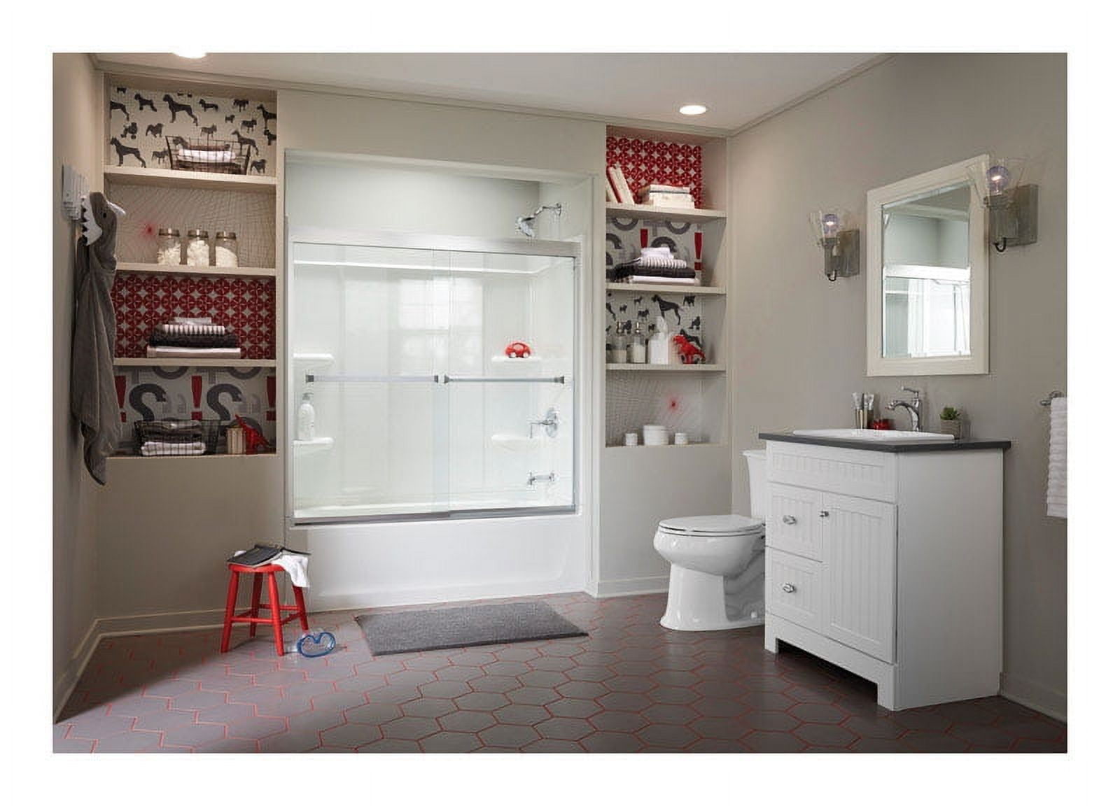 Sterling 71121120 Ensemble 60" X 32-1/8" Vikrell Soaking Bathtub For ...