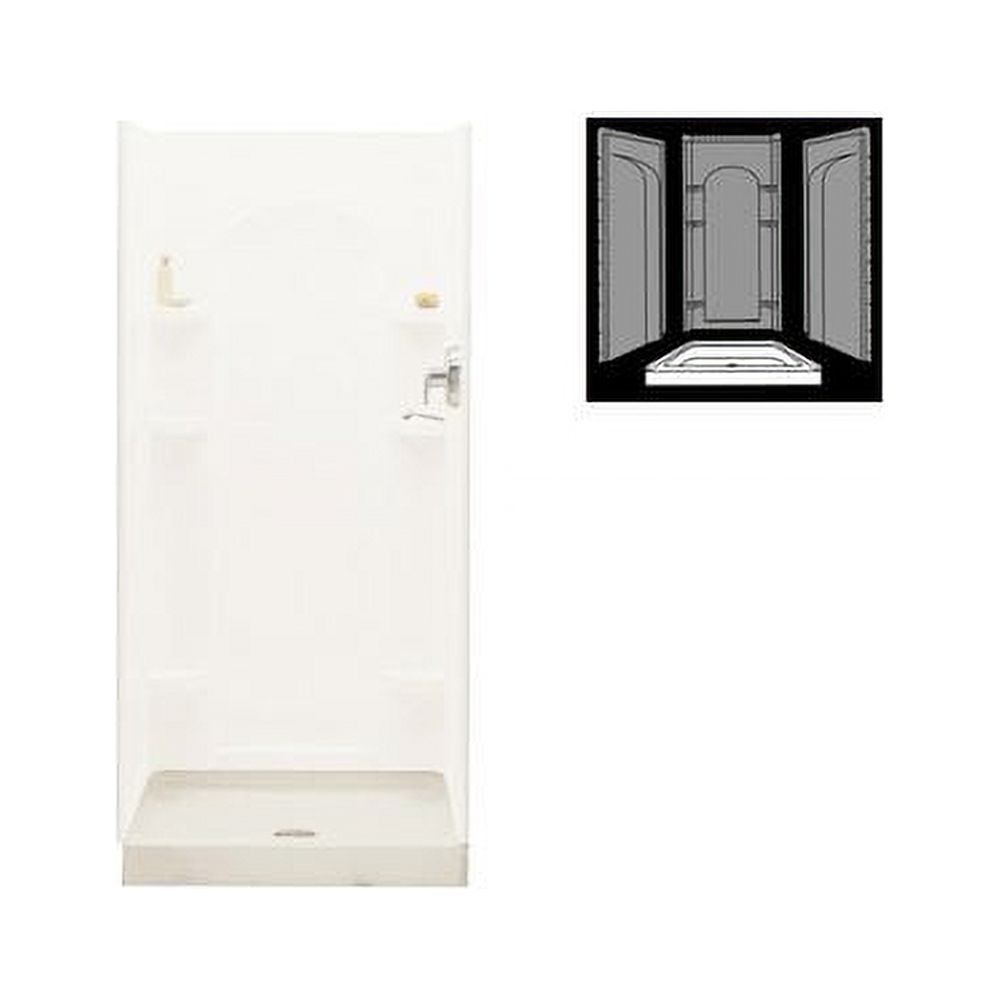 Sterling 72101100 Ensemble 36" X 34" X 5-1/2" Vikrell Shower Pan - Off ...