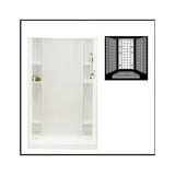 Sterling 72102100-0 Ensemble Vikrell Shower Back Panel, 36-in W x 72.5 ...