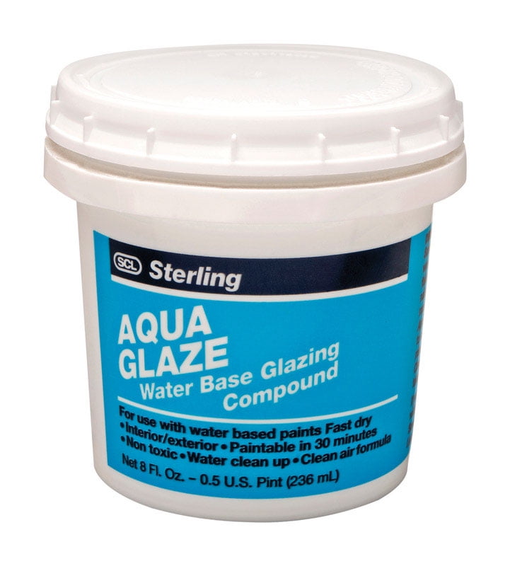 Sterling Aqua Glaze Flat White Glazing Compound 0.5 pt - Walmart.com