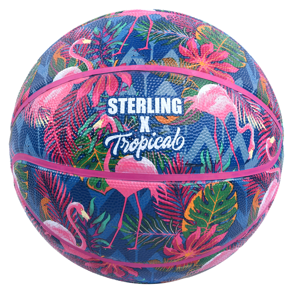 Sterling Athletics Tropical Flamingo Superior Grip Basketball, Size 6 ...
