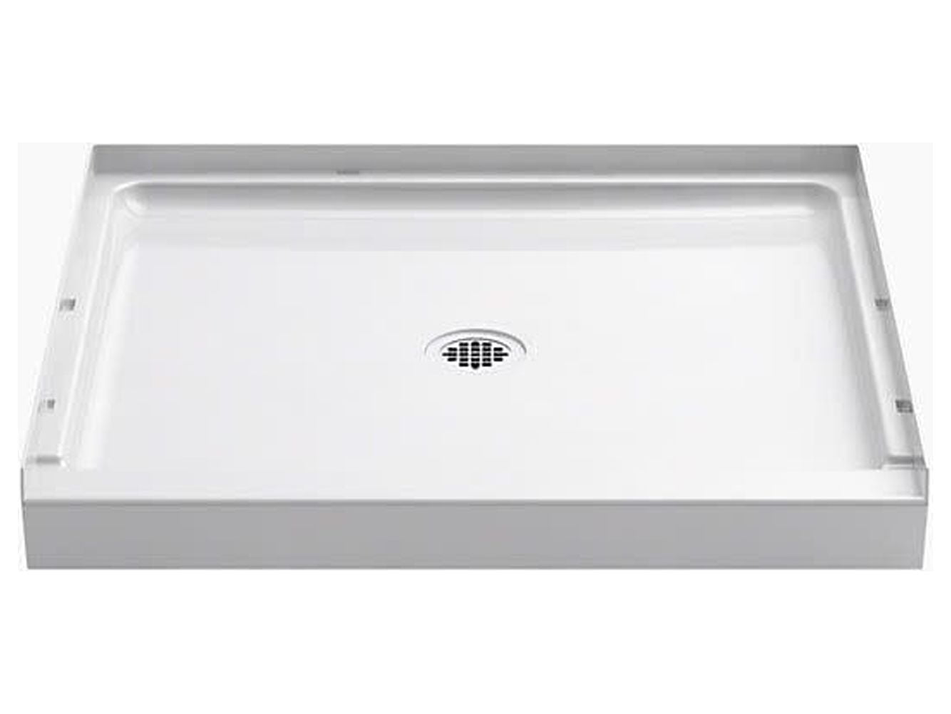 Sterling GUARD+ 36 In. W x 34 In. D Center Drain Shower Pan, White ...