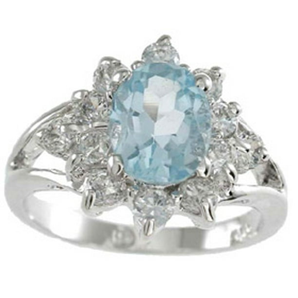 Sterling Genuine Topaz Rings for Women Make Great Birthday Gifts ...