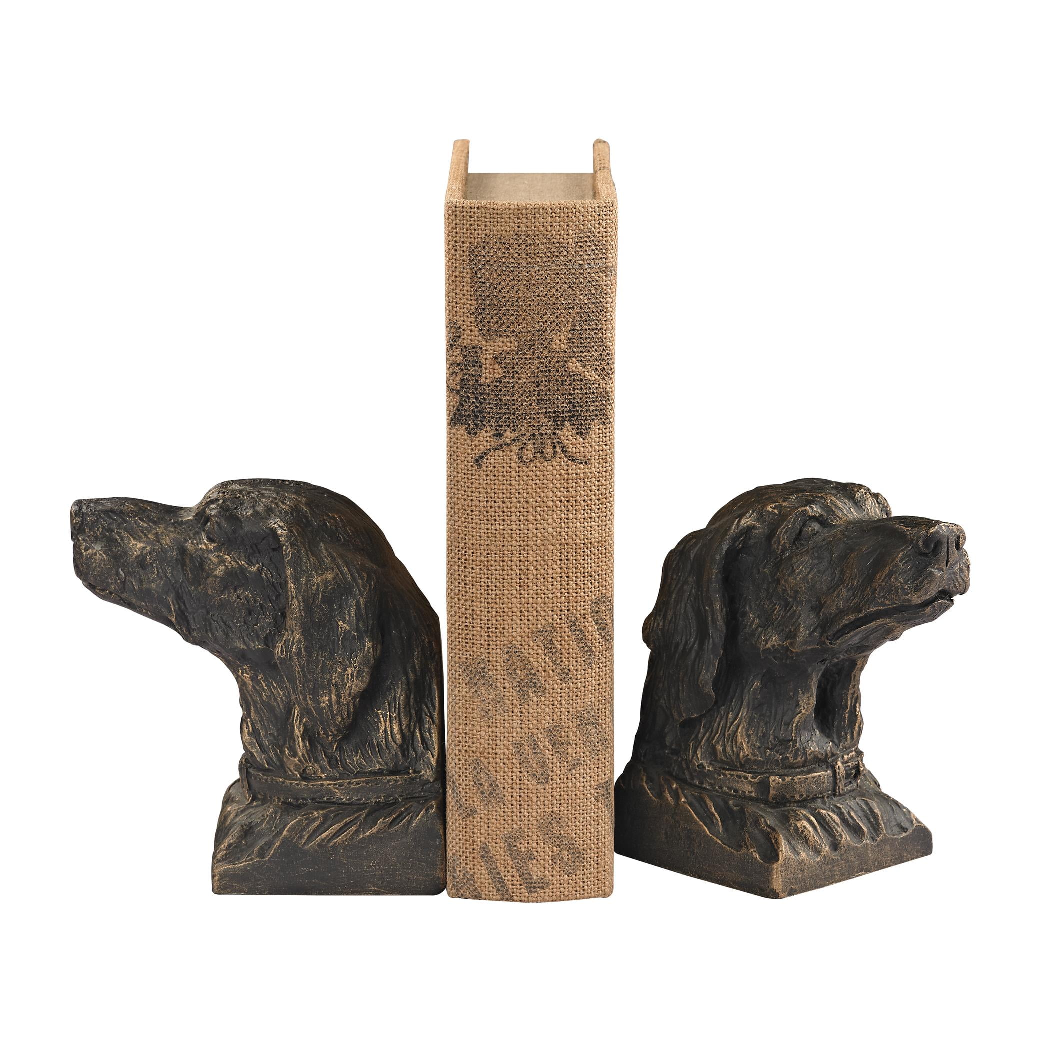 148-021/S2 Hunting Dog Bookends Finish in Bronze With Highlight ...