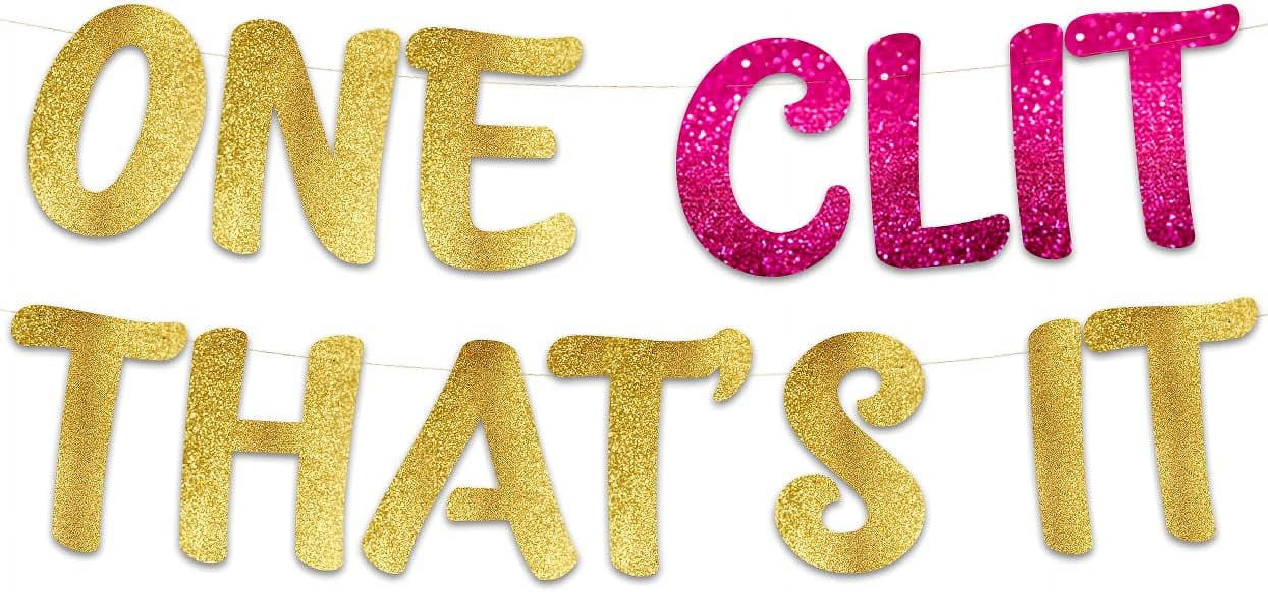 Sterling James Co. Bachelor Party Glitter Banner - Rectangular, Red and ...