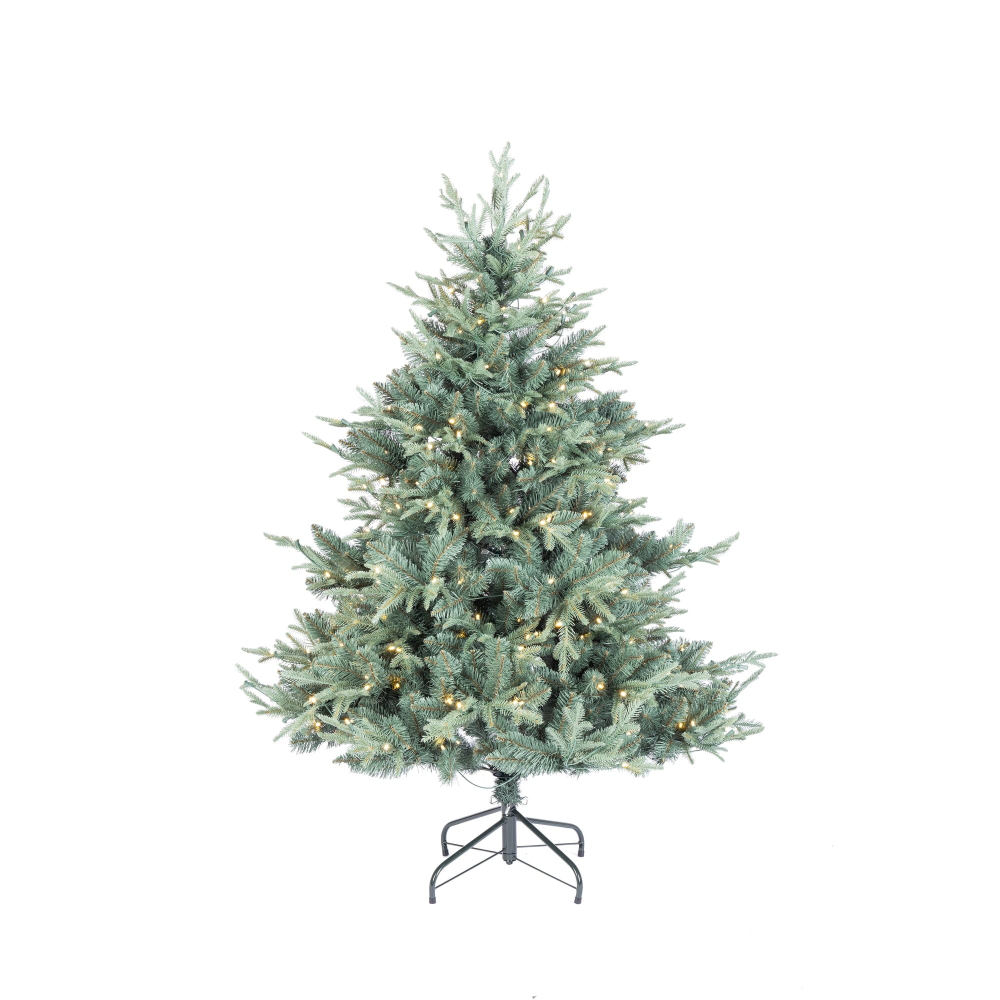 Sterling Lush 5 Foot Prelit Blue Spruce Christmas Tree with Mixed Tips ...