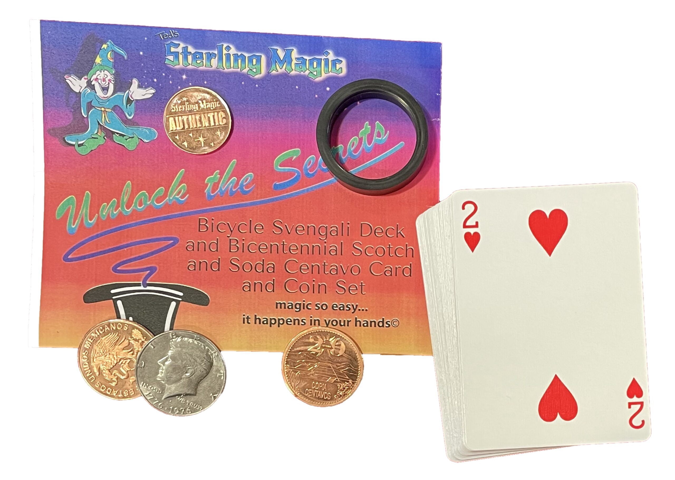 Sterling Magic, LLC Red Magic Bicycle Svengali Deck & Scotch Coin Set ...