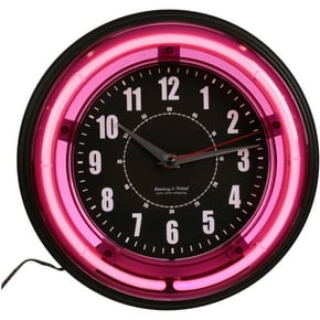 Neon Wall Clocks