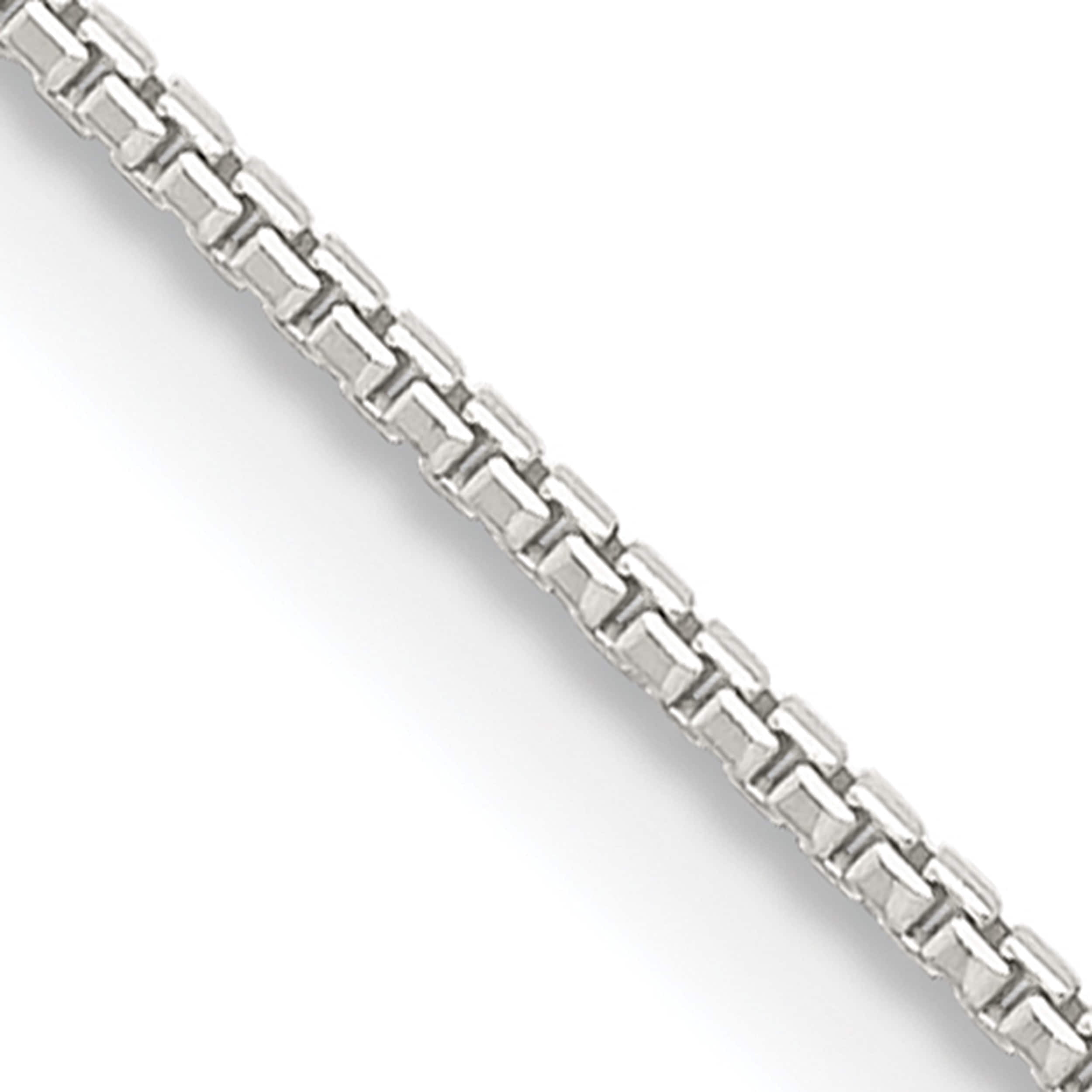 Sterling Silver 1mm 8 Sided Diamond-Cut Box Chain (30 X 1) Made In ...