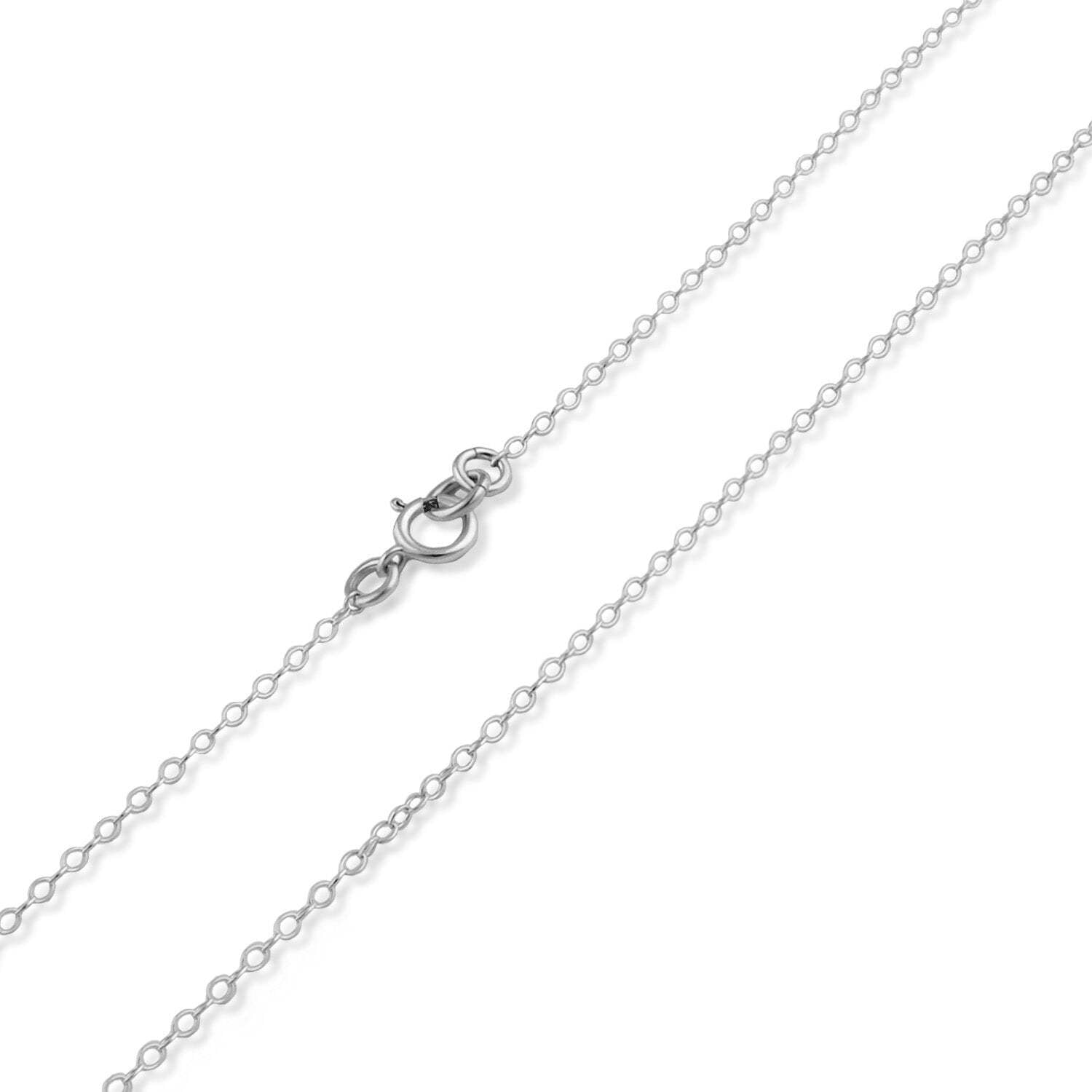 Sterling Silver 1mm Cable Chain - Walmart.com