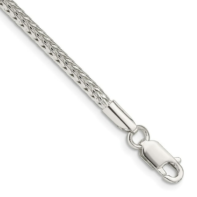 Sterling Silver 2.5mm Diamond-cut Round Franco Chain - Walmart.com