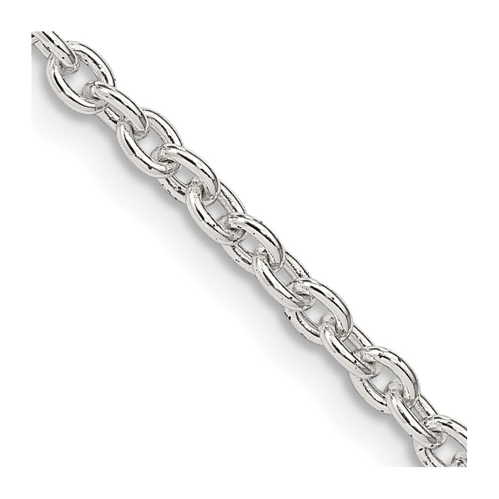 Sterling Silver 2.75mm Cable Chain - Walmart.com