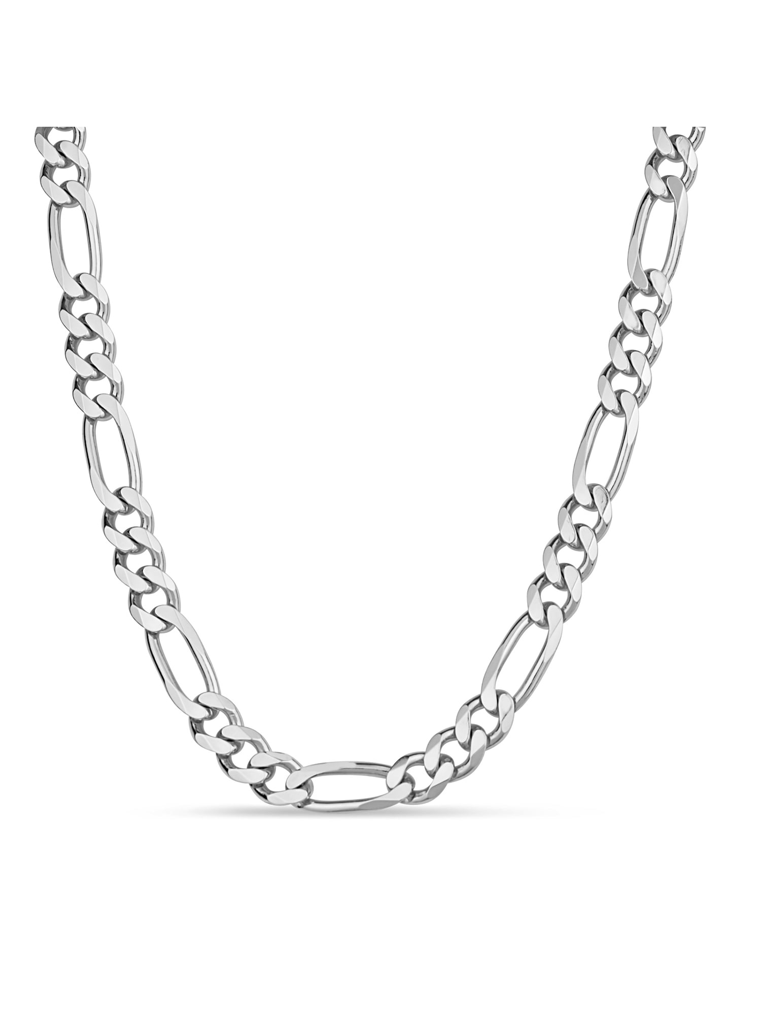 Sterling Silver 200 Gauge Figaro Chain Necklace 20 Inches - Walmart.com