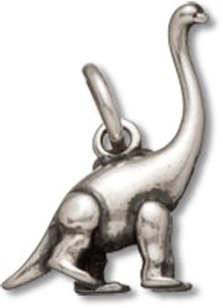 Sterling Silver 30" 1mm Box Chain 3D Brachiosaurus Sauropod Long Neck ...