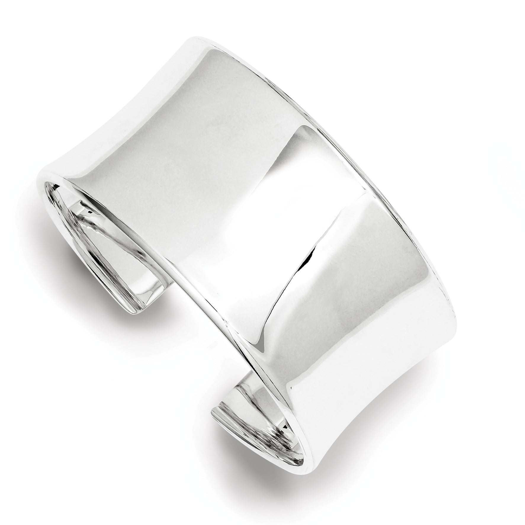 Sterling Silver 30mm Cuff Bangle Bracelet QB336 - Walmart.com