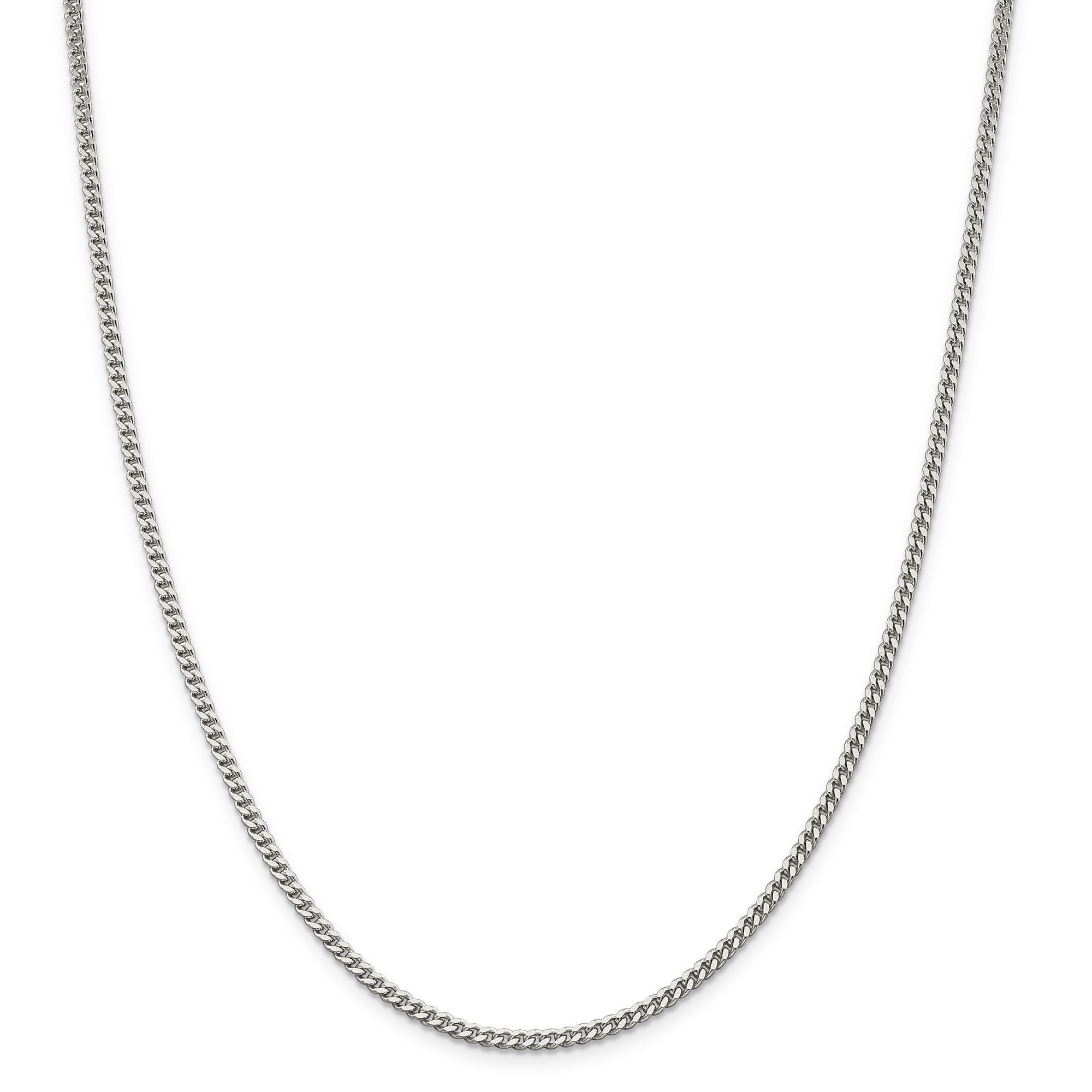 Sterling Silver 3mm Curb Chain QCB080 - Walmart.com