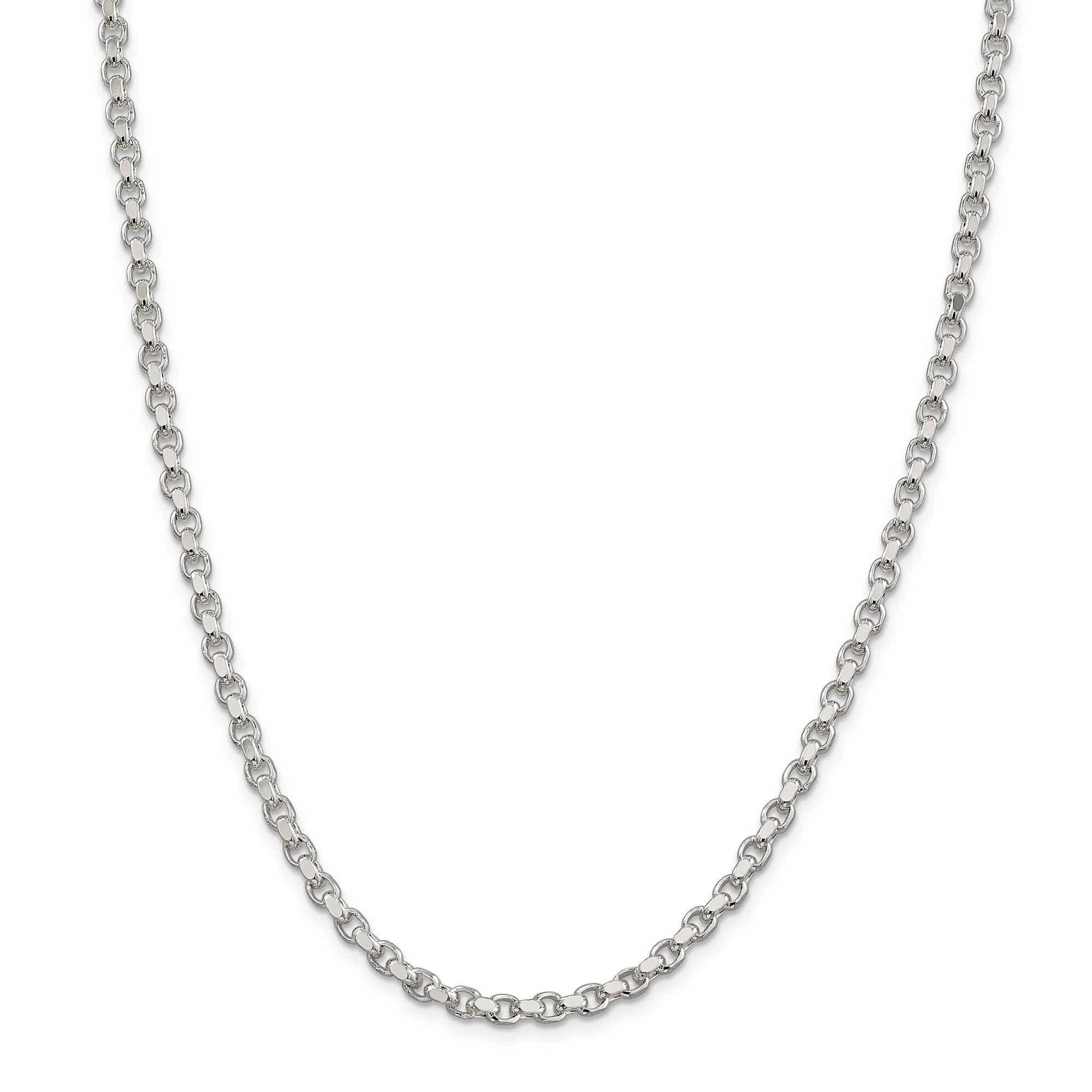 Sterling Silver 4mm Rolo Chain - Walmart.com