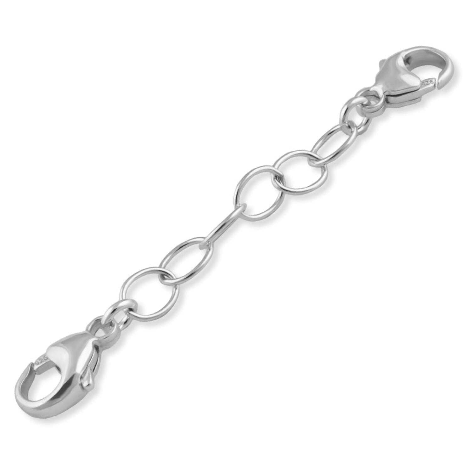 Sterling Silver 5mm Bracelet Safety Chain - Walmart.com