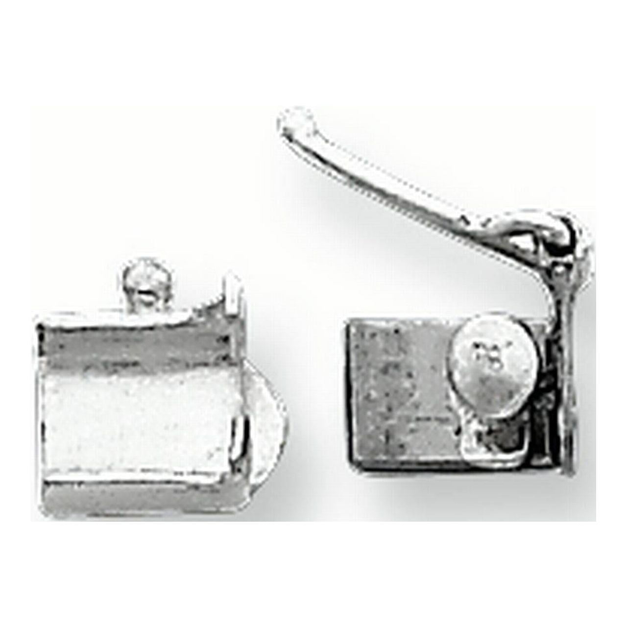 Sterling Silver 7.1 x 5.1mm Push Button Box Clasp - Walmart.com