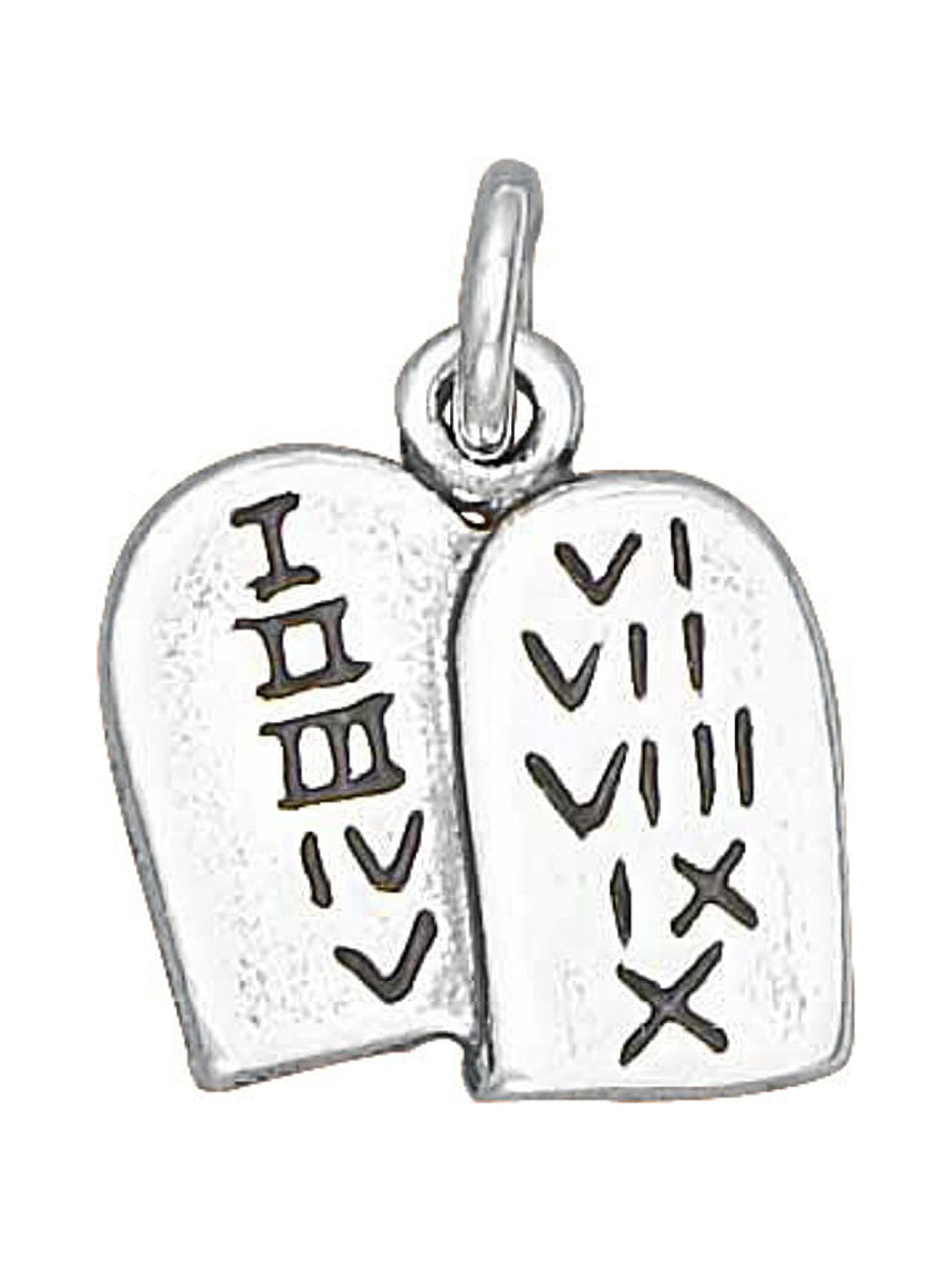 Sterling Silver 7" 4.5mm Charm Bracelet With Attached 3D Ten ...