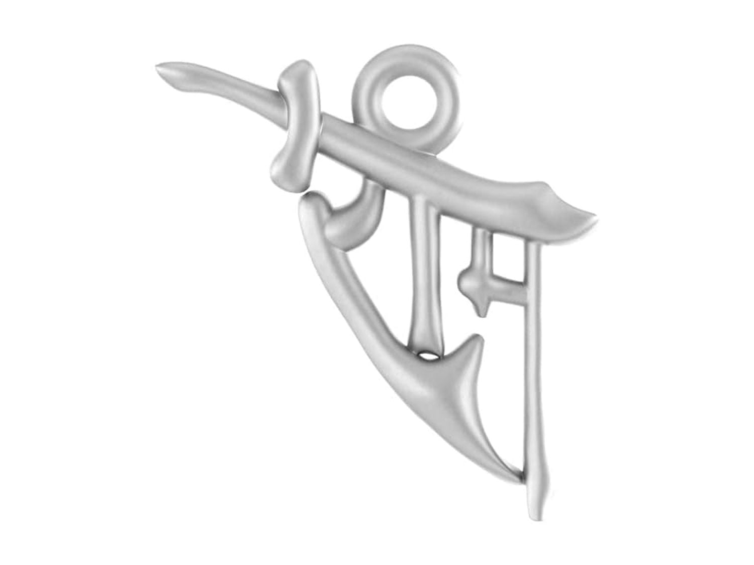 Sterling Silver (92.5% purity) God Ram Ji Pendant for Men & Women Pure ...