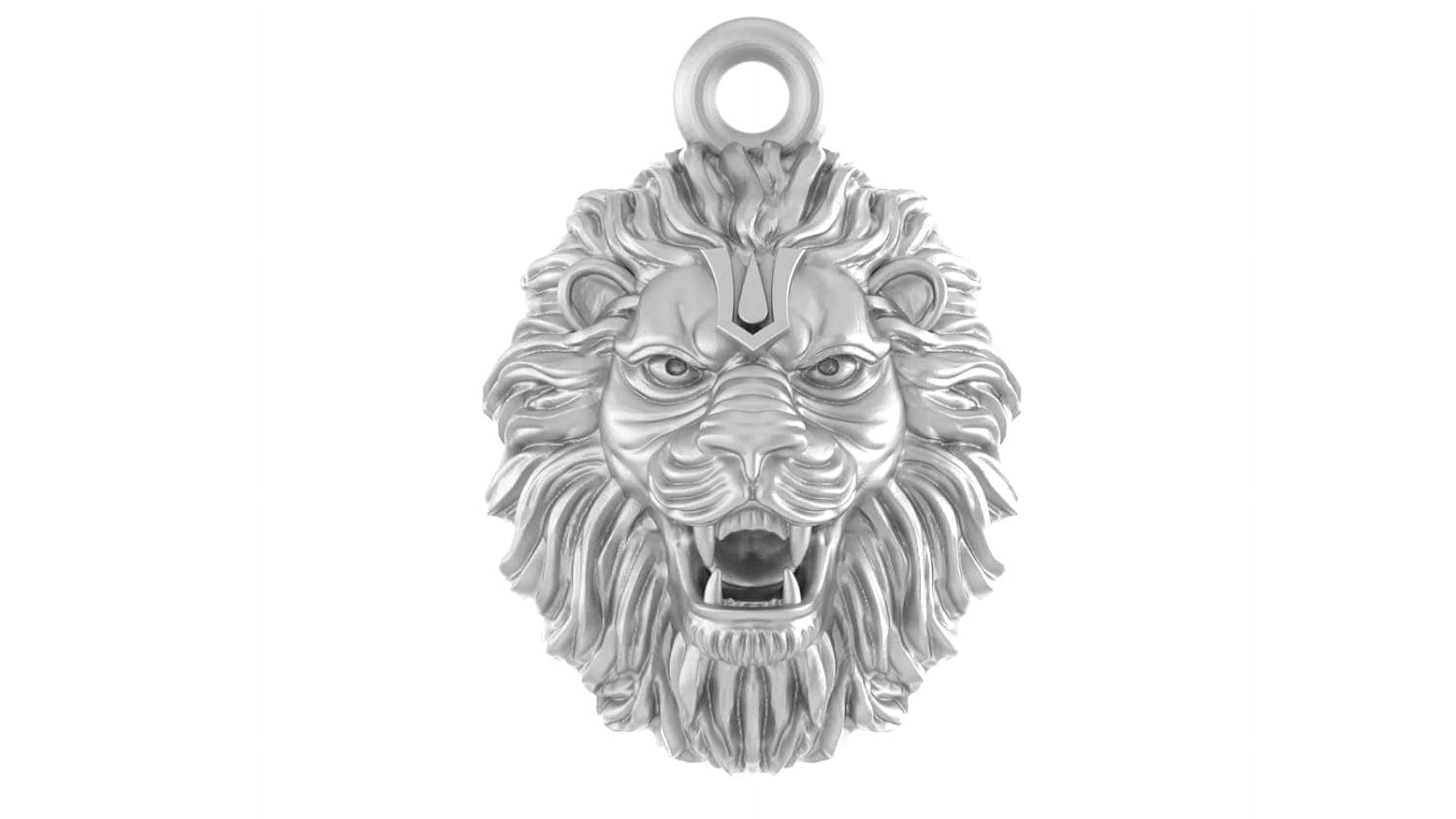 Sterling Silver (92.5% purity) God Vishnu/Vishnu Laxmi Pendant for Men ...