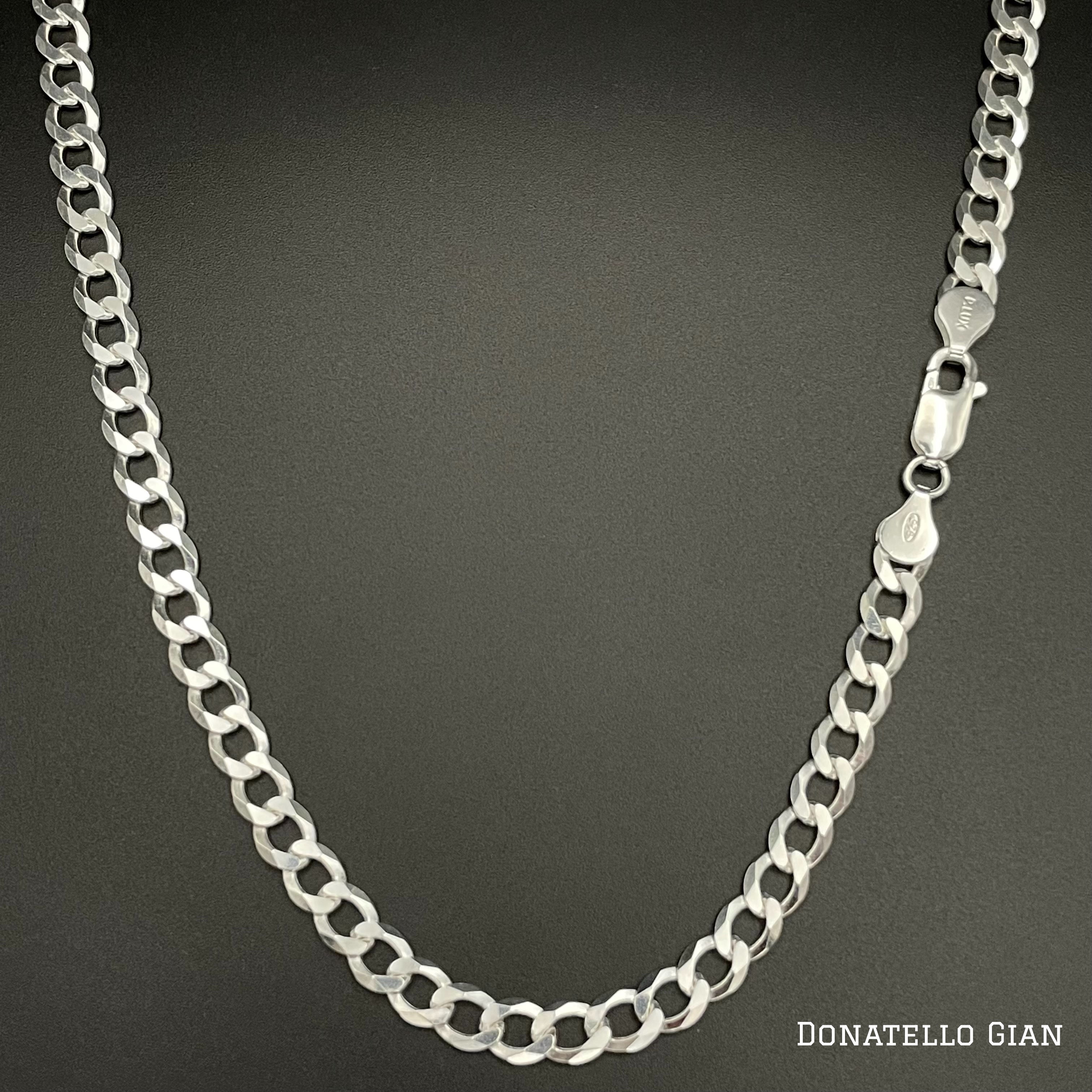 Sterling Silver 925 Curb Chain 5MM, 16"-24", Curb Link Chain Necklace ...
