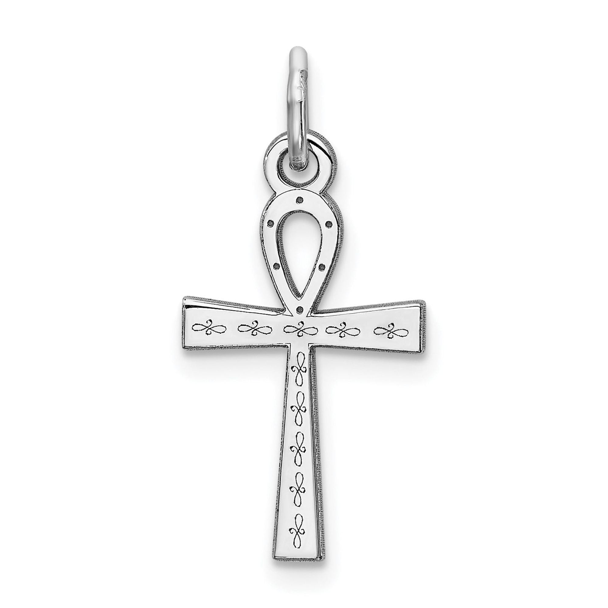 Sterling Silver Ankh Cross Pendant Necklace for Men and Women with ...