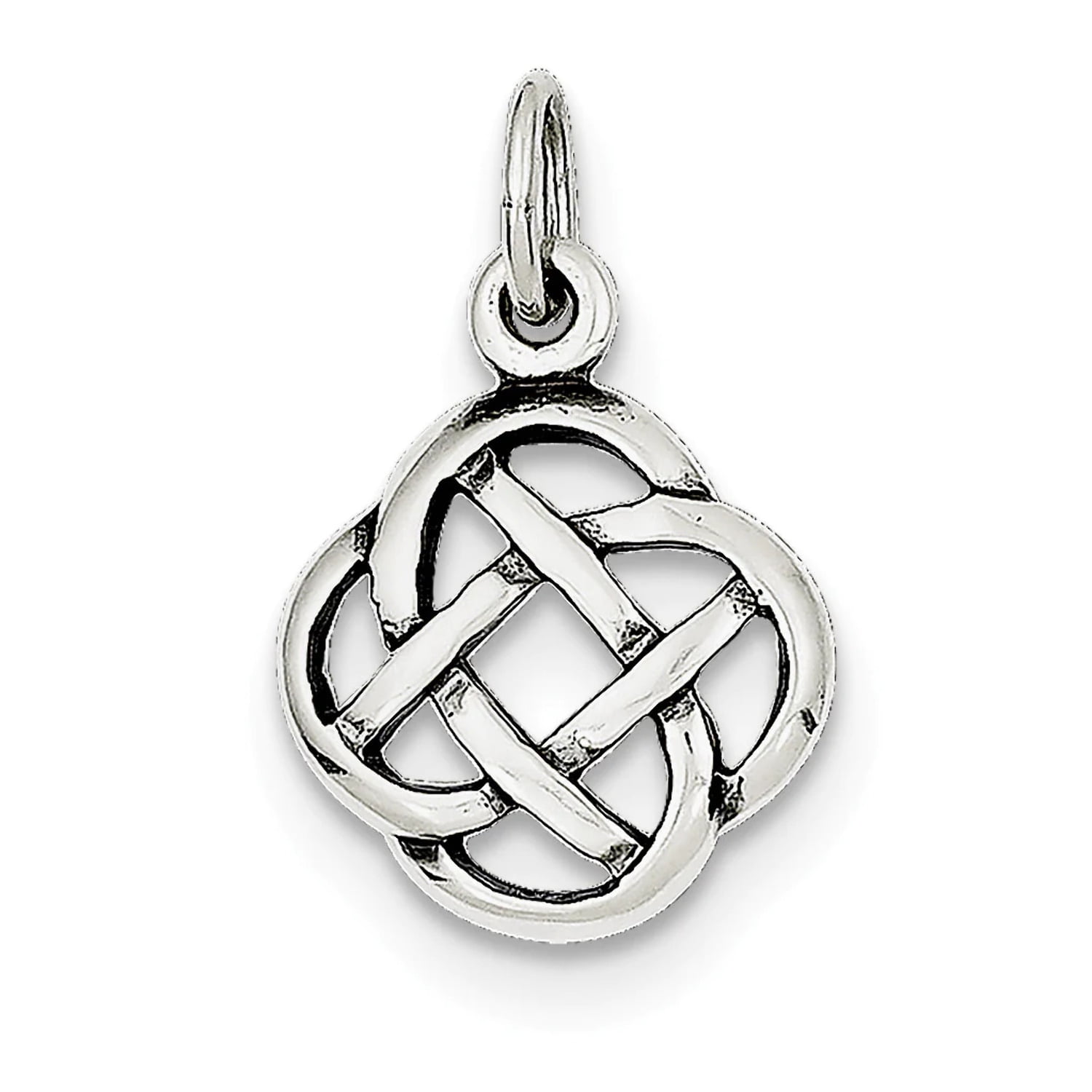 Sterling Silver Antiqued Celtic Knot Charm QC4716 - Walmart.com
