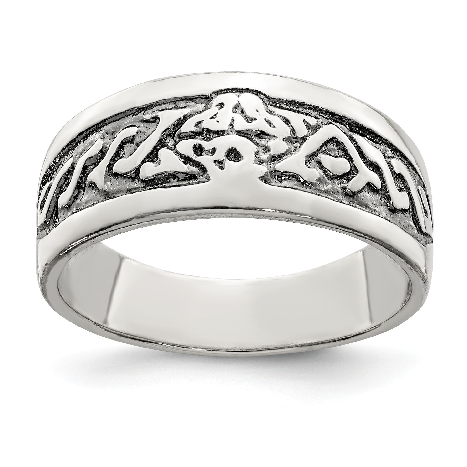 Sterling Silver Antiqued Ring - Size 7 - Walmart.com