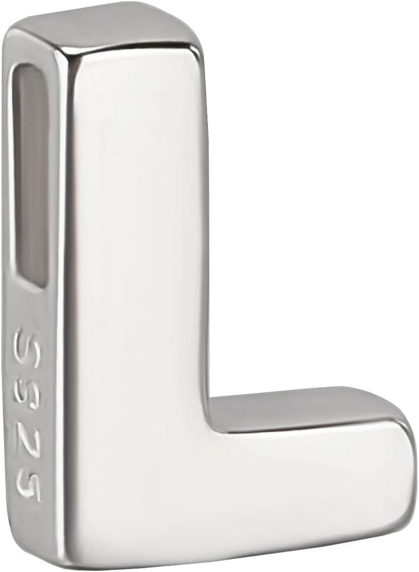 Sterling Silver Beads with S925 Stamp Letter A~Z Letter L 6.5x9mm Hole ...