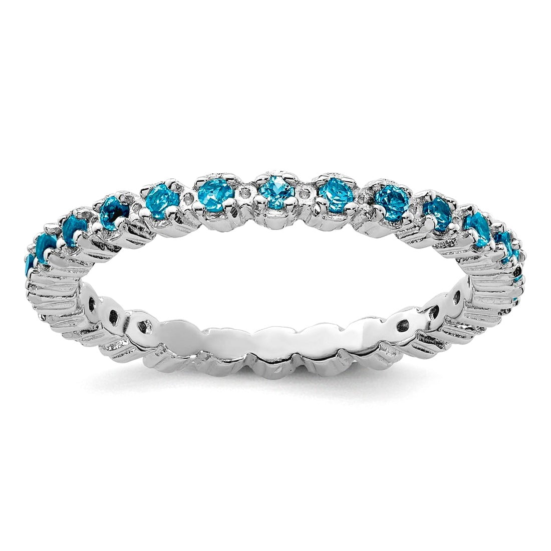 Sterling Silver Blue Topaz Ring - Walmart.com