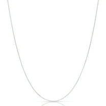 Next Level Jewelry Sterling Silver Box Chain Necklace, Solid 925 Italy ...