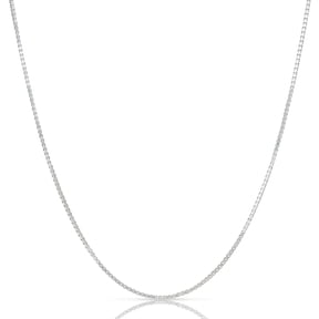 Next Level Jewelry Sterling Silver Box Chain Necklace, Solid 925 Italy ...