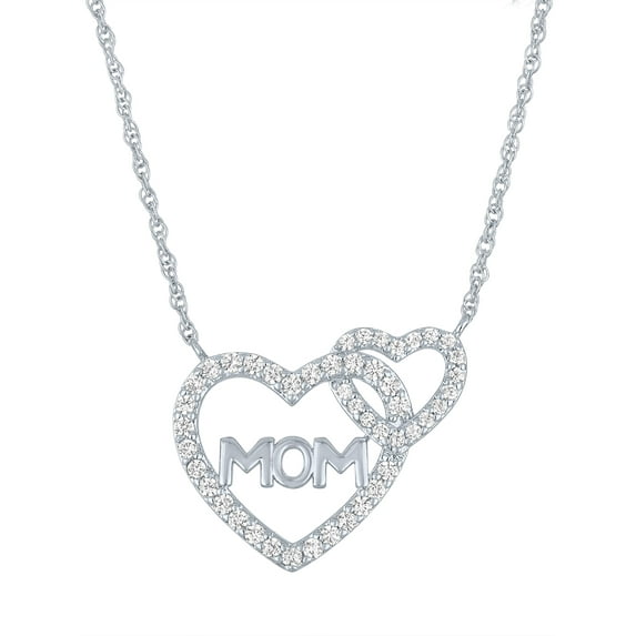 Ladies Brilliance Fine Jewelry Sterling Silver Plated Simulated Diamond ...