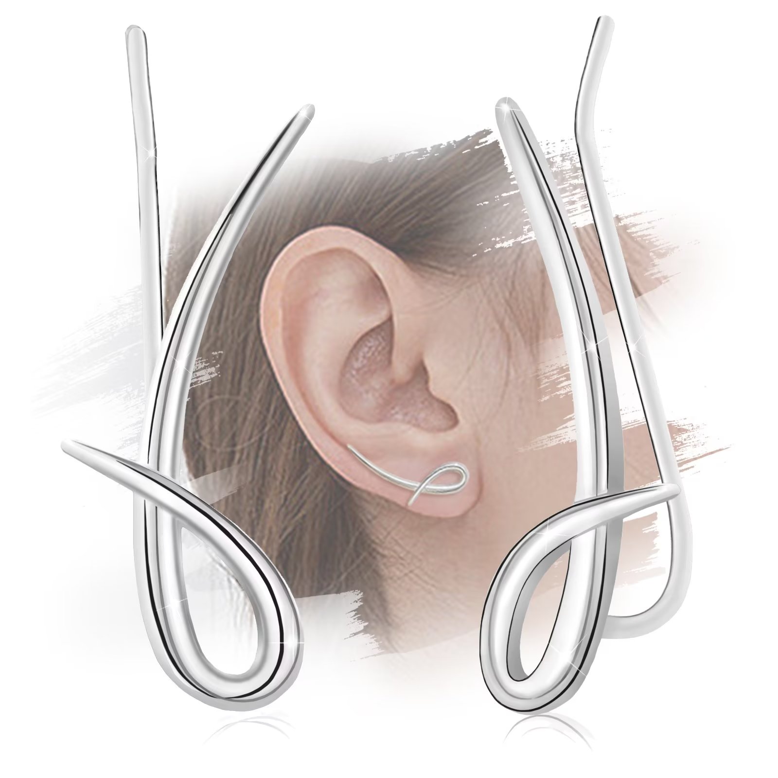 SIEYIO Ear Cuff Wrap Crawler Hook Earrings Copper DIY Ear Cuff Earring ...