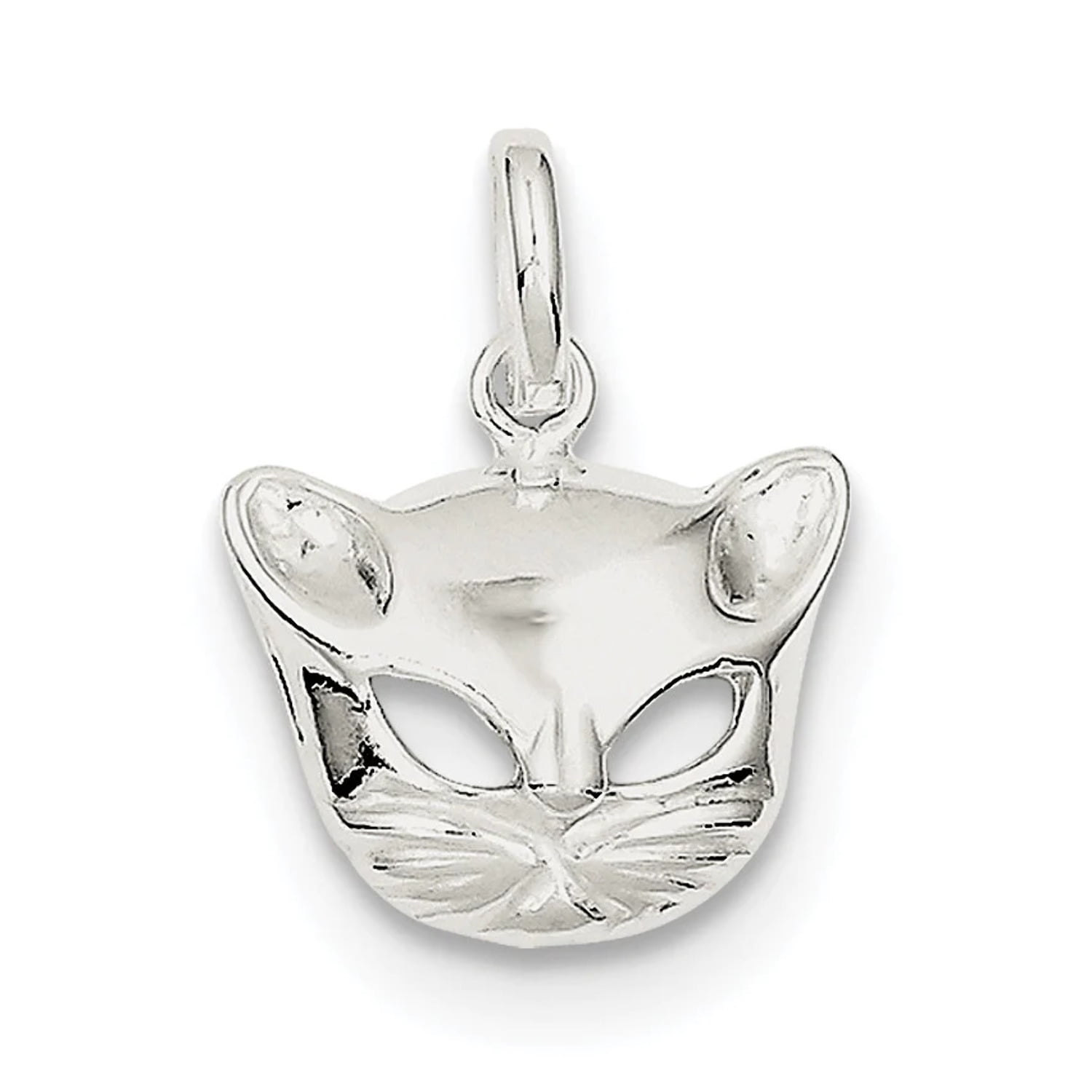 Sterling Silver Cat Charm QC4069 - Walmart.com