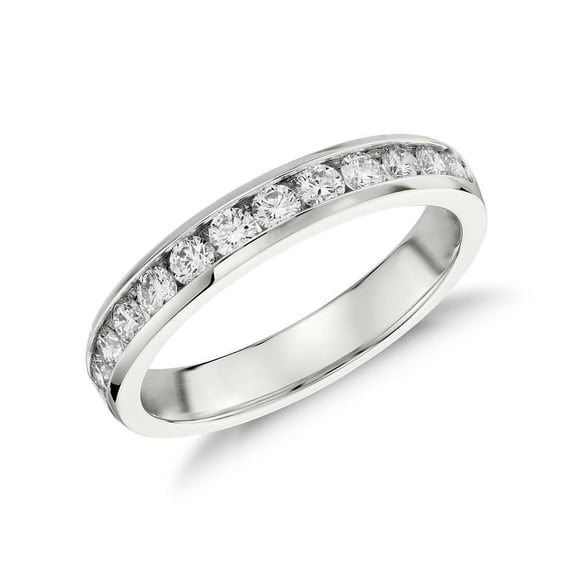 Sterling Silver Channel Set Swarovski Crystal Band - Walmart.com