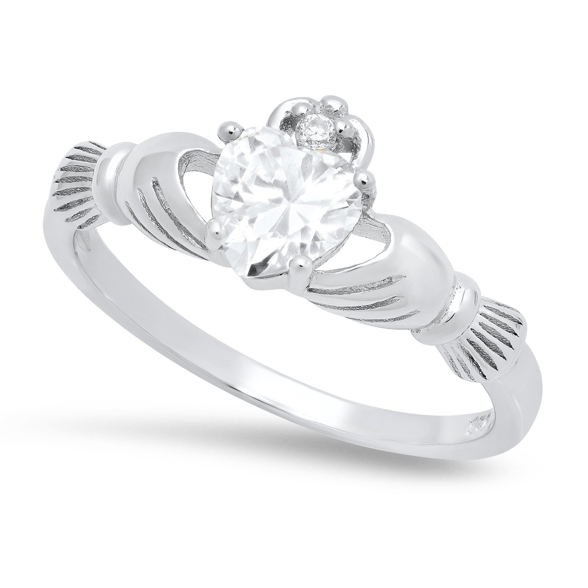 Claddagh Ring in Sterling Silver - Walmart.com