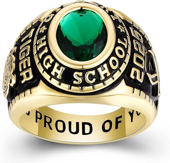 Sterling Silver Class Rings Fully Personalized Class Rings for Women ...