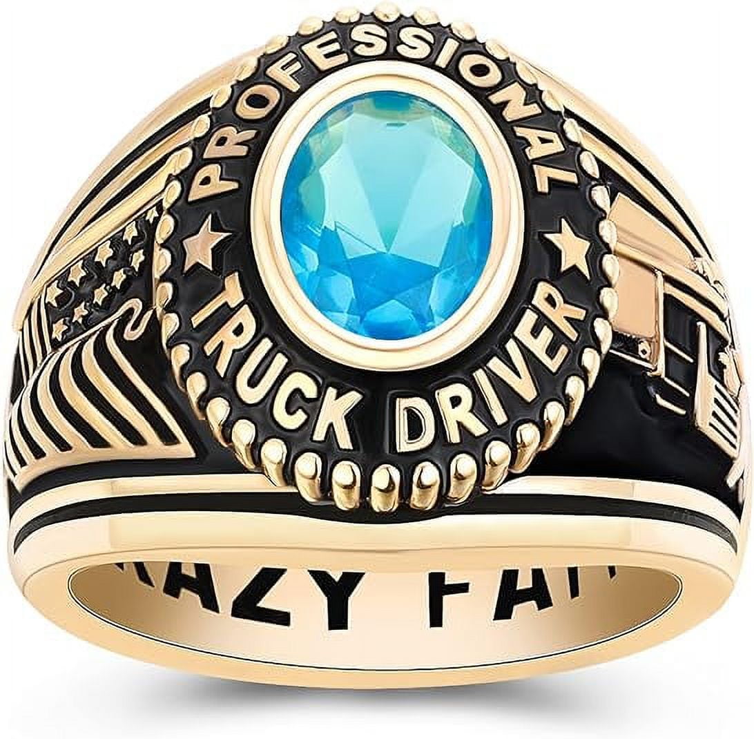 Sterling Silver Class Rings Personalized Custom Rings Class Rings for ...