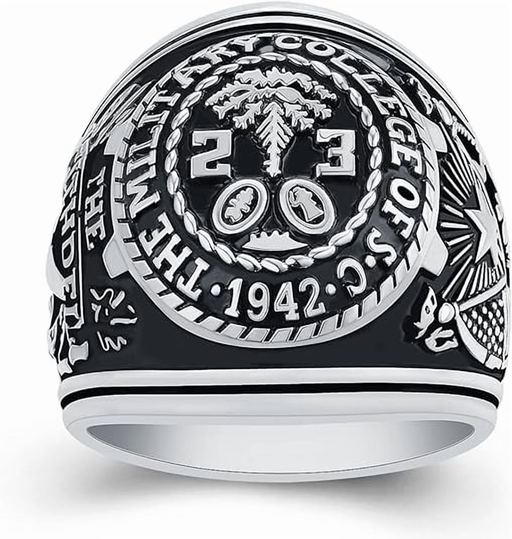 Sterling Silver Class Rings Personalized Custom Rings Class Rings for ...