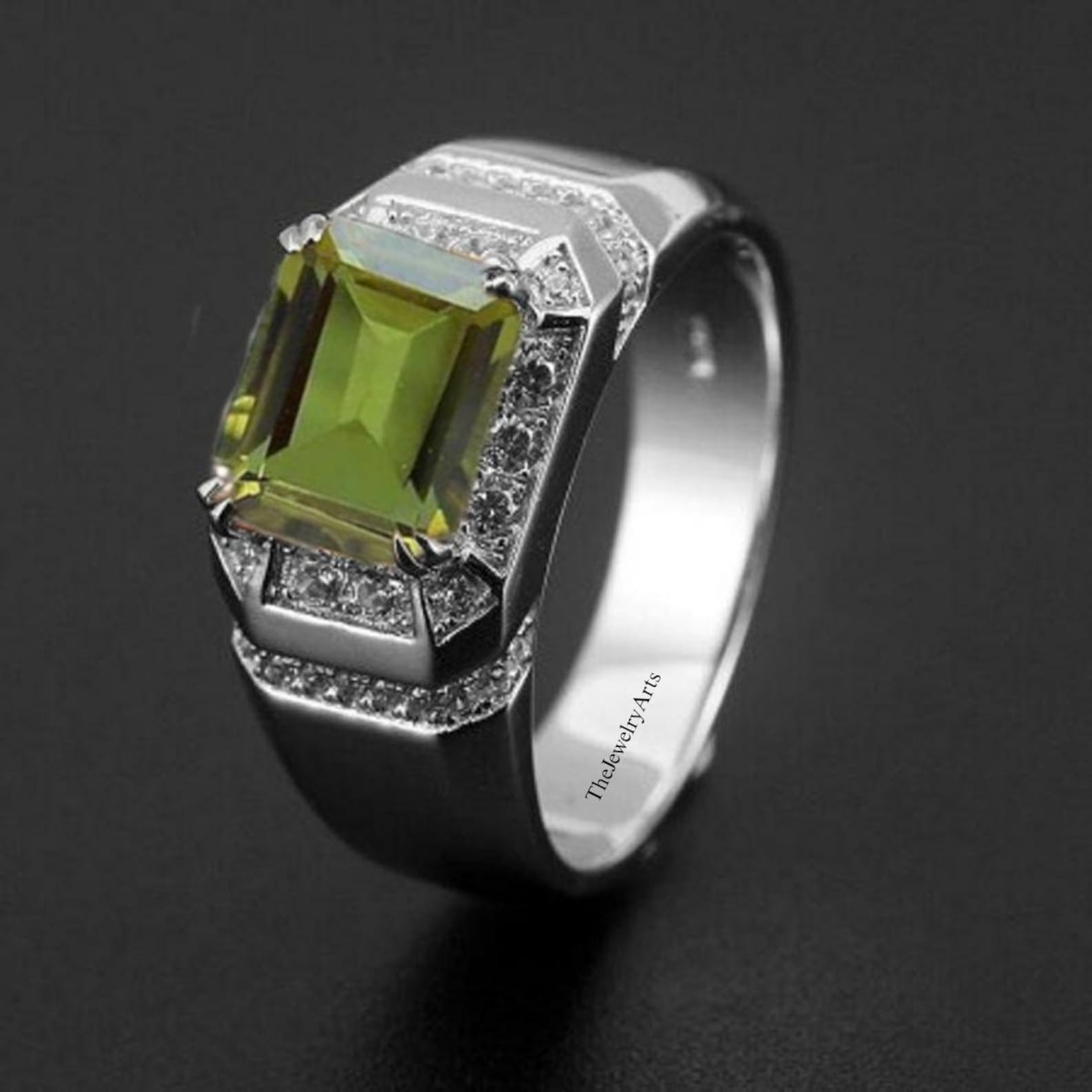 Sterling Silver Color-Changing Sultanite Ring Color Shifting Gemstone ...