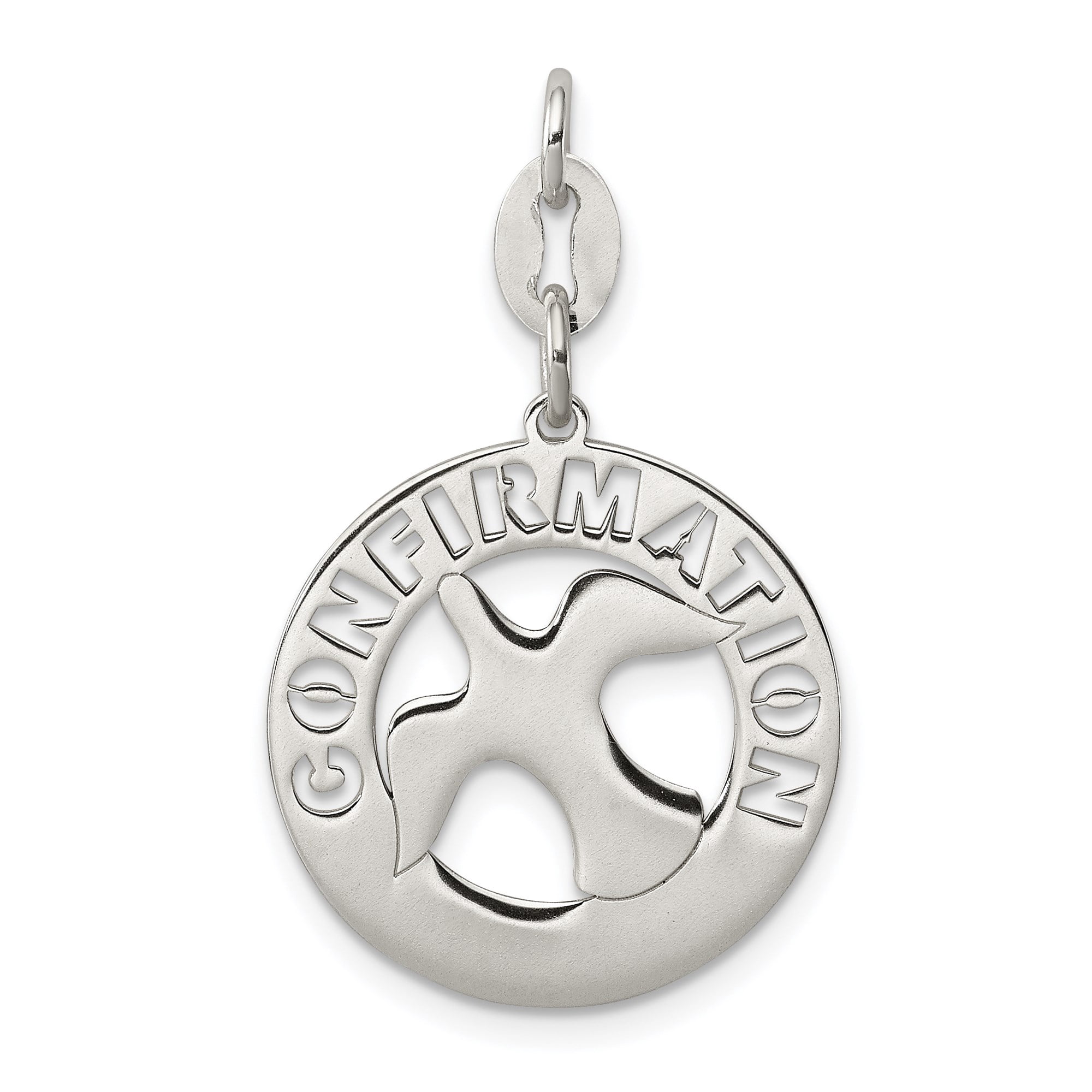 Sterling Silver Confirmation Necklace with Dove Pendant, Christian ...