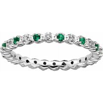 Pink Tourmaline and Diamond Sterling Silver Ring - Walmart.com