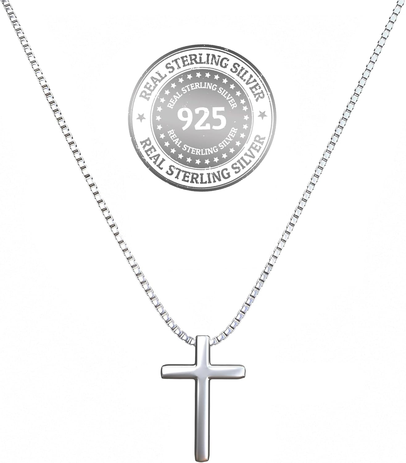 Sterling Silver Cross Necklaces for Women, S925 Dainty Silver Cross ...