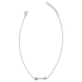 KoolJewelry Sterling Silver Cubic Zirconia Arrow Adjustable Bracelet (8 ...