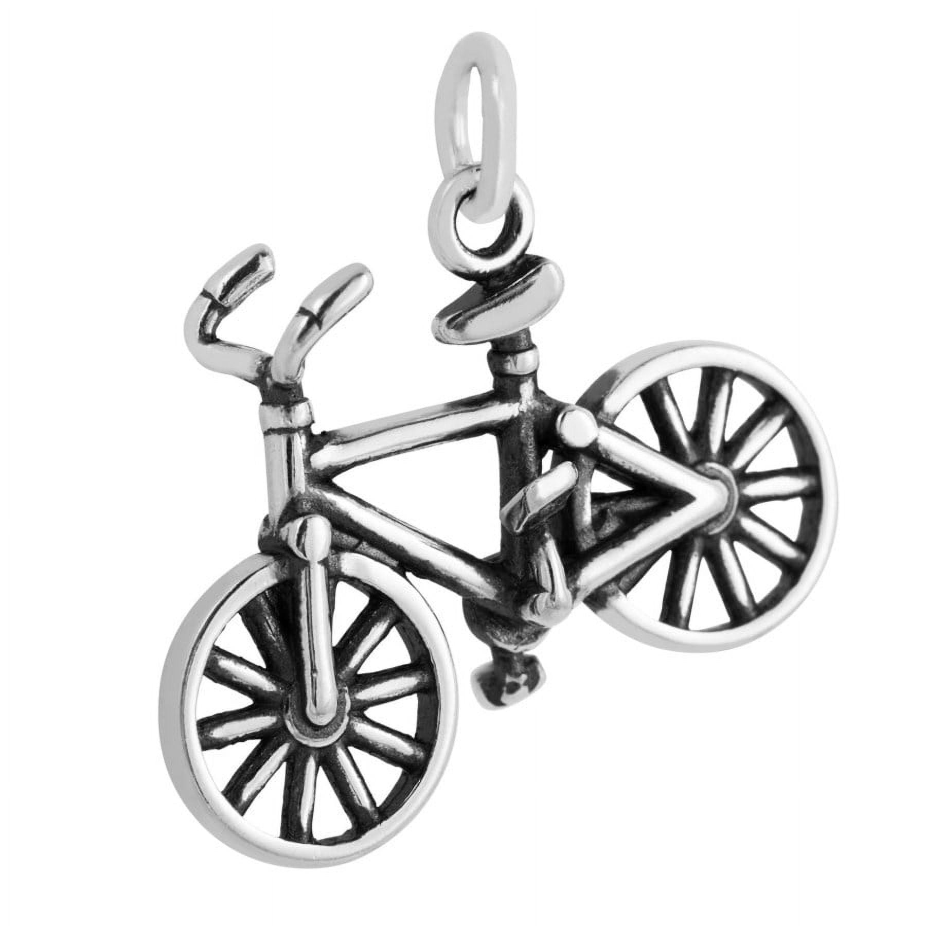 Sterling Silver Detailed Bicycle Bike Charm Item #91103 - Walmart.com